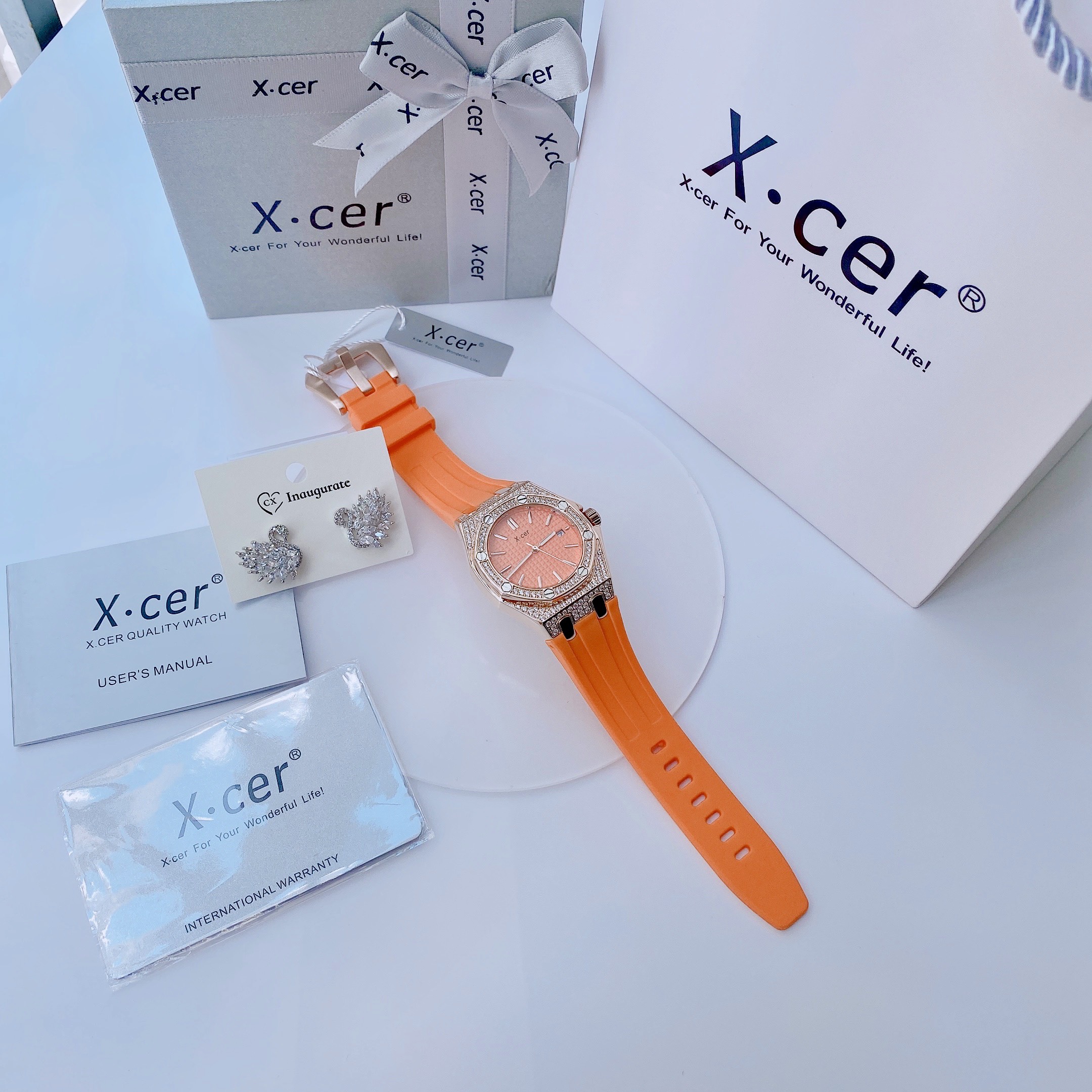 Đồng Hồ Nữ XCER ORANGE form Hublot cực xinh » Đồng Hồ Phụ Kiện Chính ...