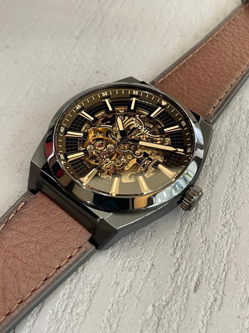Đồng Hồ Fossil Everett ME3207 Automatic Dây Da Màu Nâu Sẫm » Đồng Hồ ...