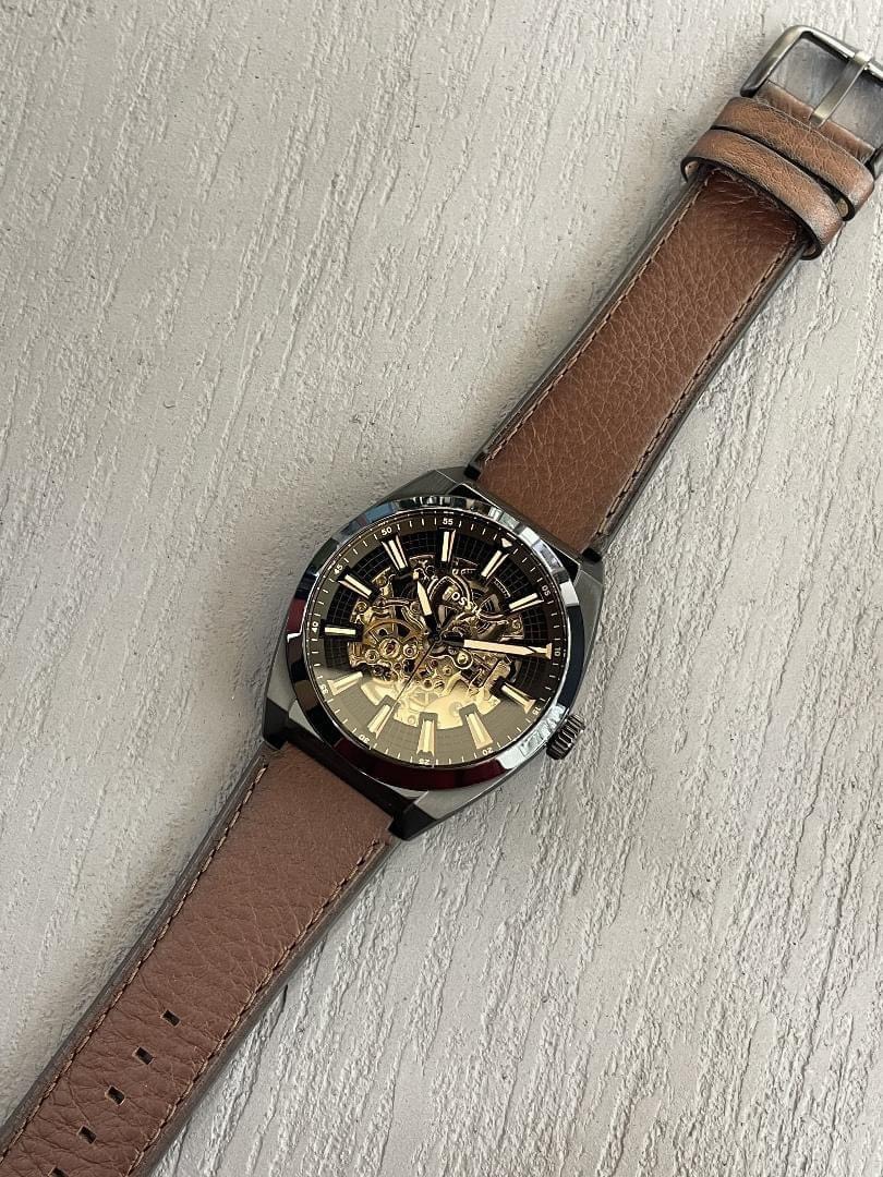 Đồng Hồ Fossil Everett ME3207 Automatic Dây Da Màu Nâu Sẫm » Đồng Hồ ...
