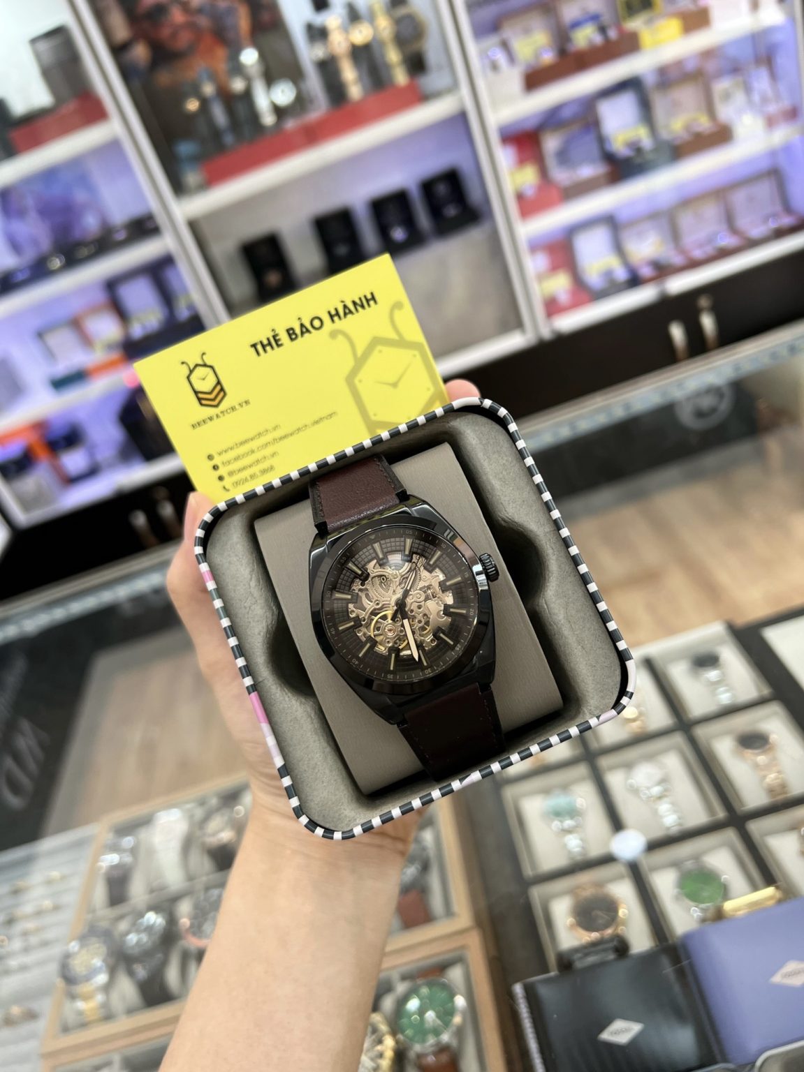 Đồng Hồ Fossil Everett ME3207 Automatic Dây Da Màu Nâu Sẫm » Đồng Hồ ...