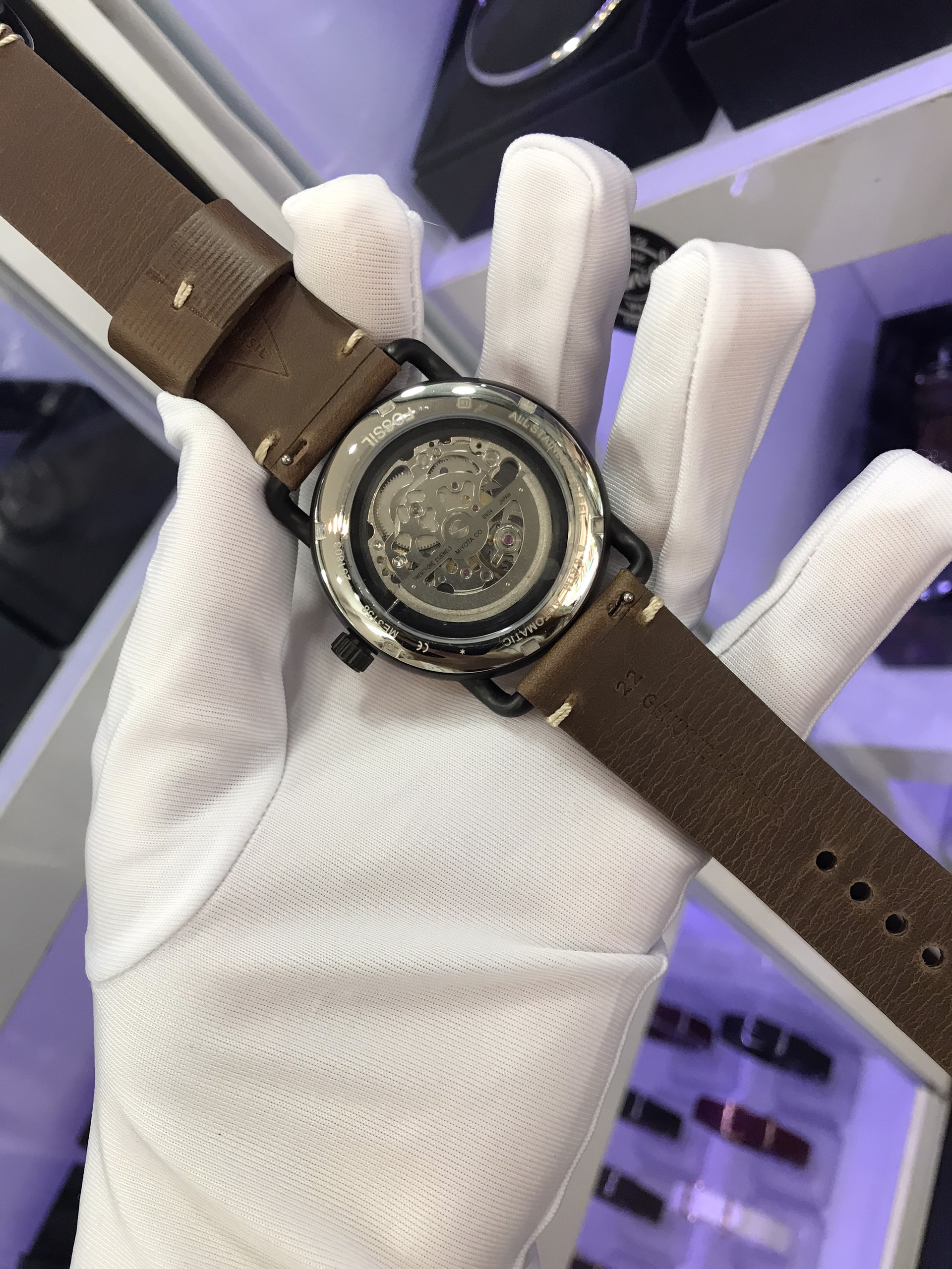 Đồng Hồ Fossil ME3158 Automatic Dây Nâu Chocolate Đậm Chính Hãng » Đồng ...